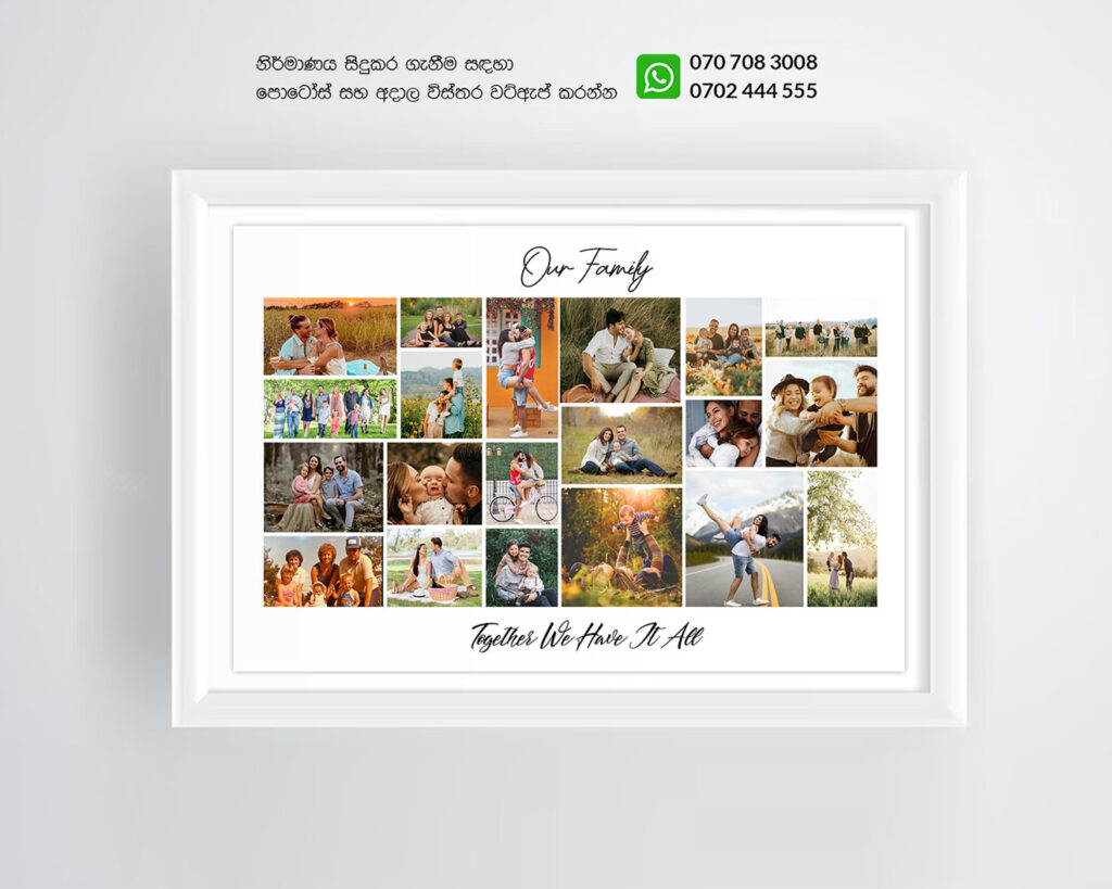 12x 18 white photo collage - ArtMaster